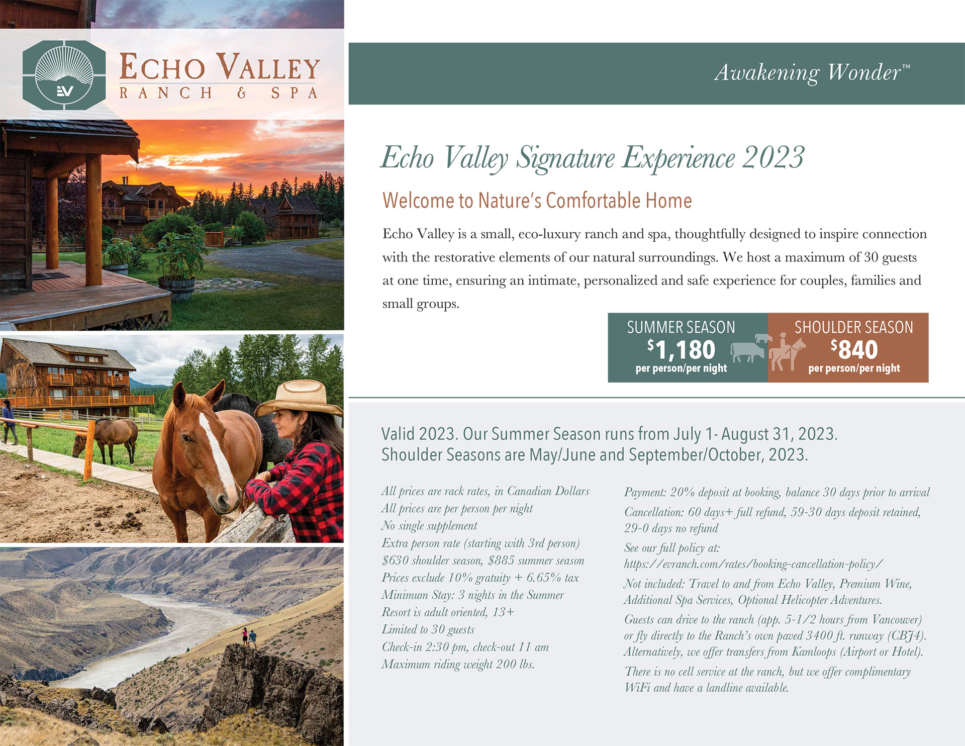 Travel Consultants | Echo Valley Ranch & Spa